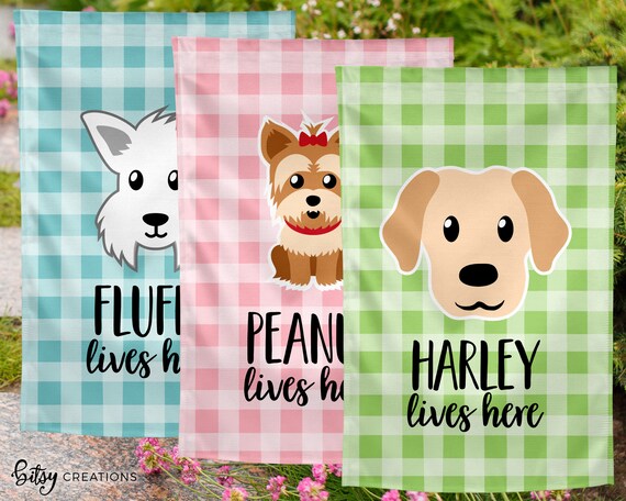 Custom Garden Flag With Dog You Choose Dog Personalized | Etsy