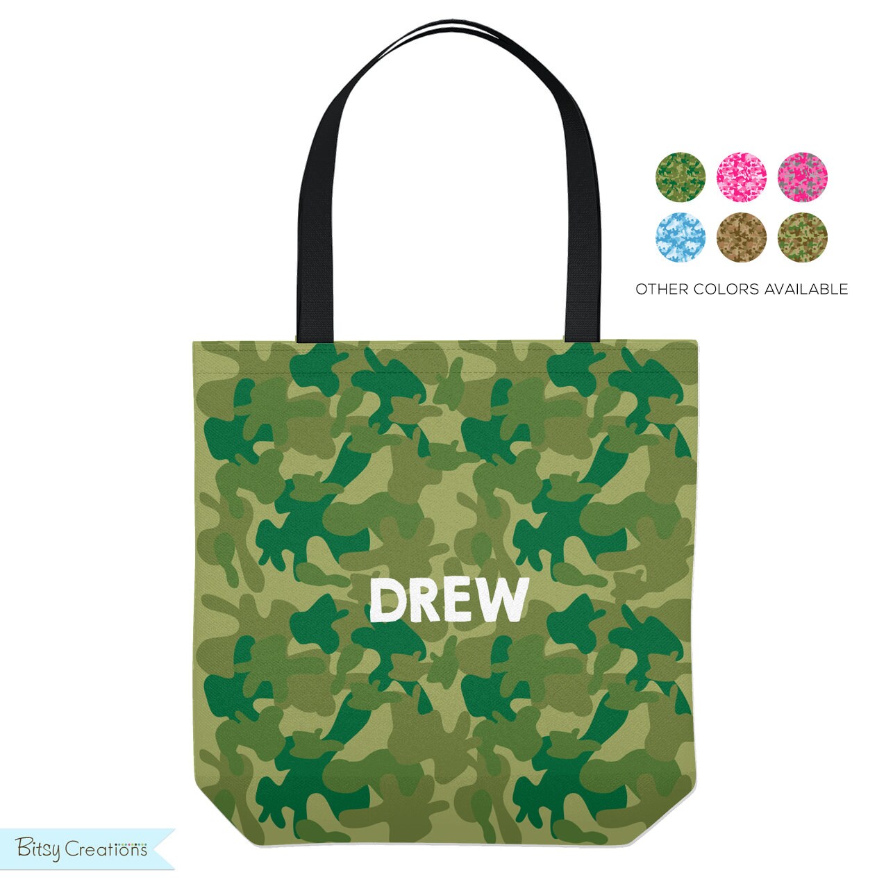Personalized Camouflage Tote Bag Custom Made Bag Three | Etsy