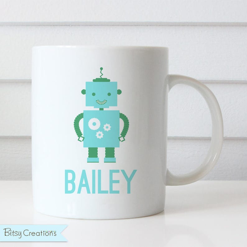 Robot Plate Personalized Meal Set for Kids Child's - Etsy