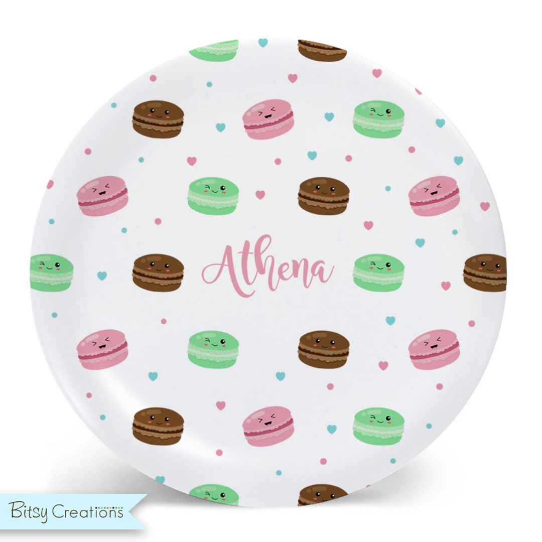 Macaron Plate for Kids - Personalized Dinner Set - Plate, Bowl, Mug ...