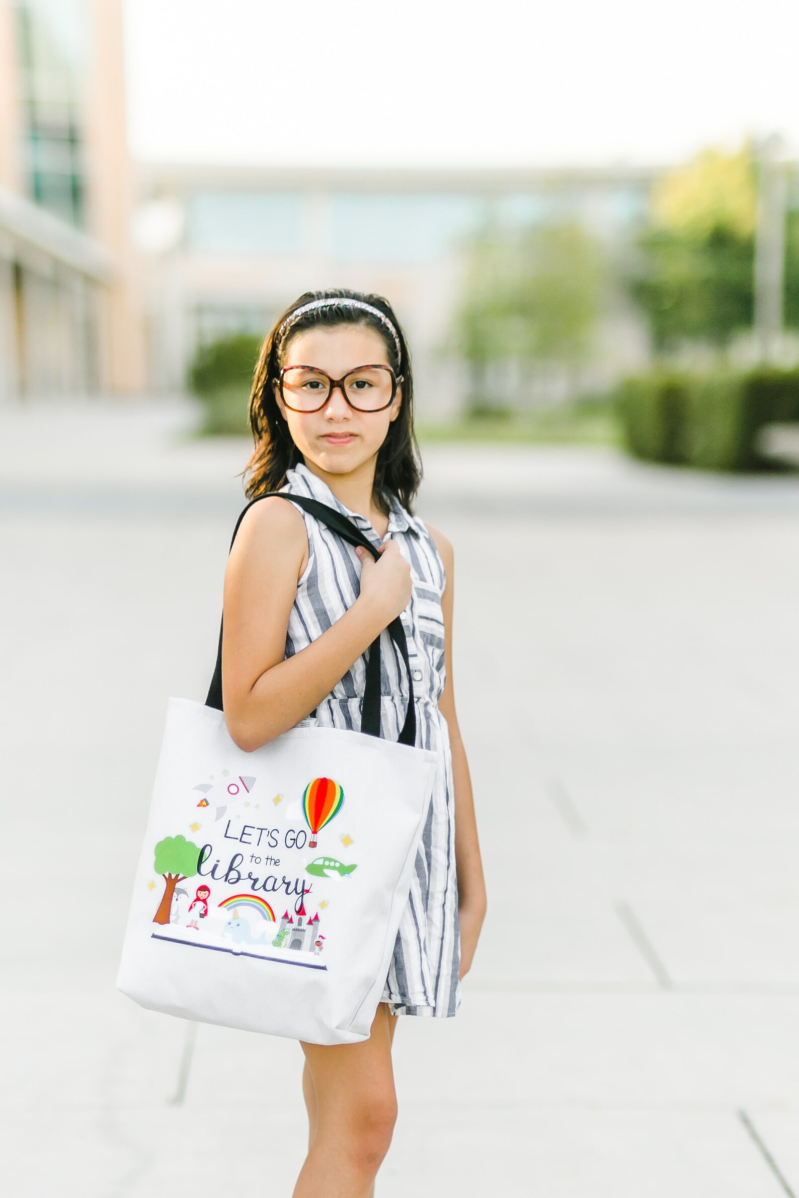 Personalized Library Tote Bag Custom Made Library Book Bag | Etsy