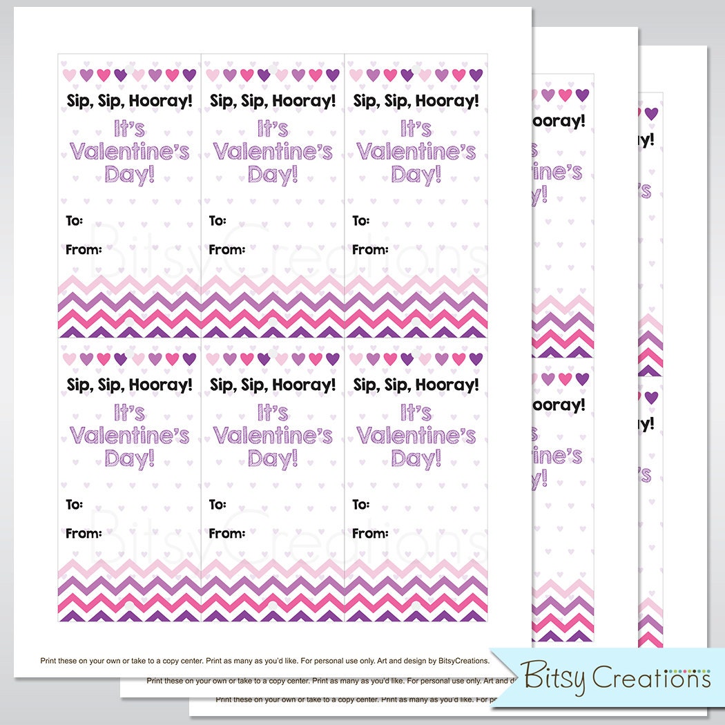 PRINTABLE Valentine Silly Straw Cards for Valentine's Day - Etsy