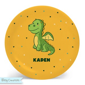 Dragon Plate for Kids - Personalized Dinner Set - Plate, Bowl, Mug ...