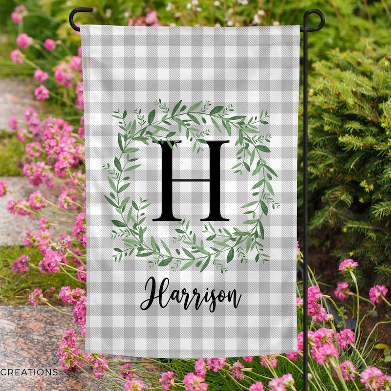 Monogrammed Flags - Etsy