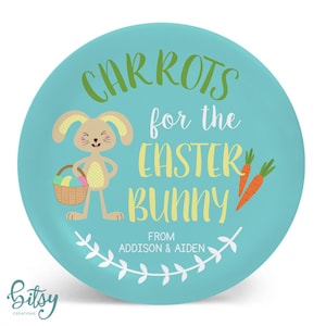 Carrots for the Easter Bunny Plate - Personalized With Your Children's ...
