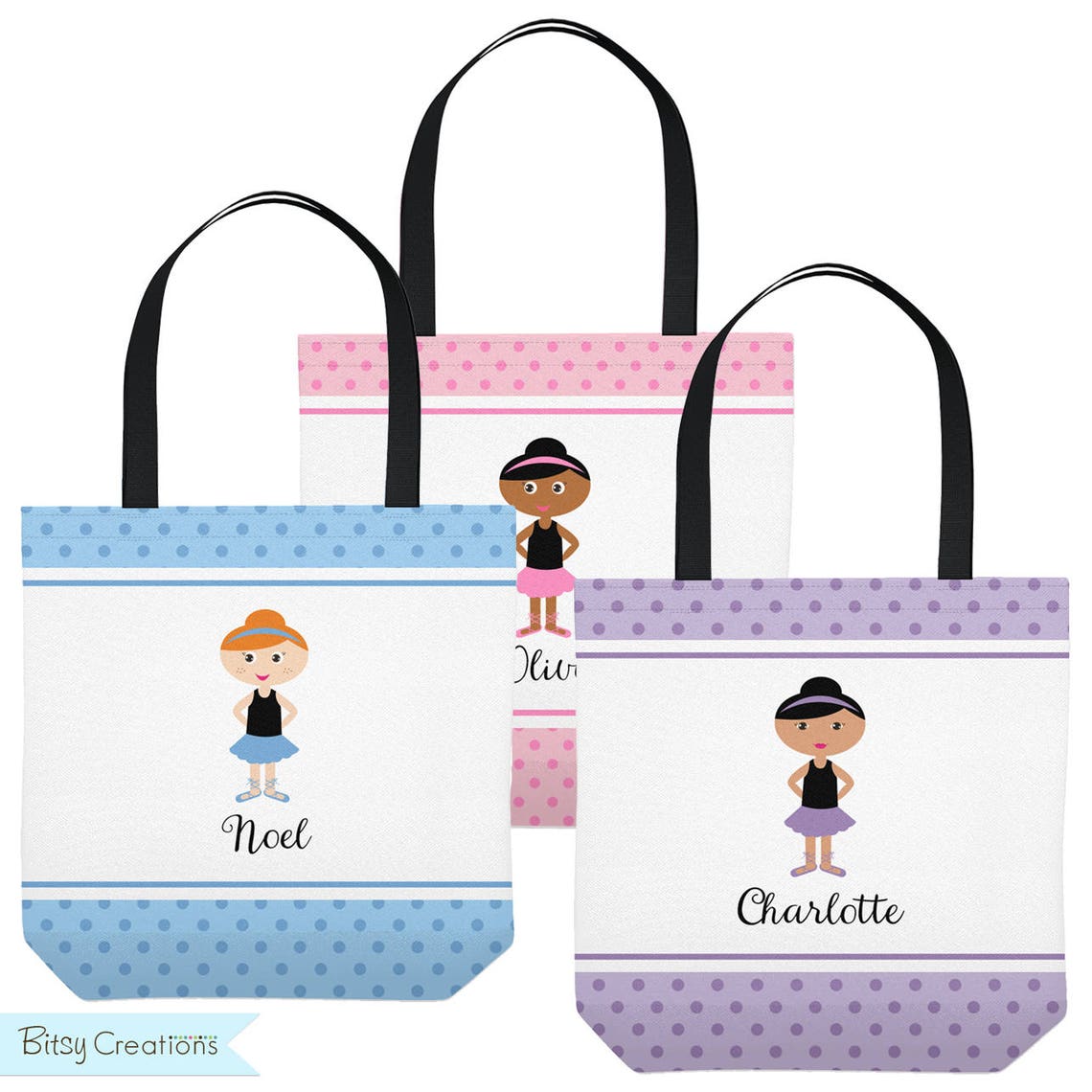 Personalized Dance Bag Tote Bag With Little Dancer You | Etsy