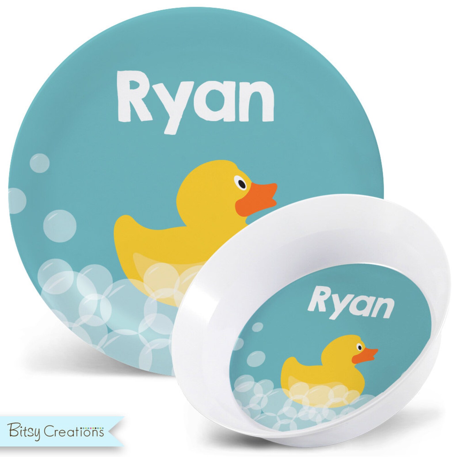 Rubber Ducky Plate Child's Plate Rubber Duck Melamine - Etsy