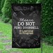 Do Not Disturb Sign - Online Learning Garden Flag - Chalkboard Style ...