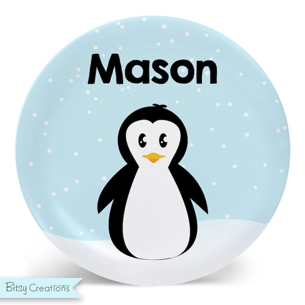 Penguin Plate - Etsy