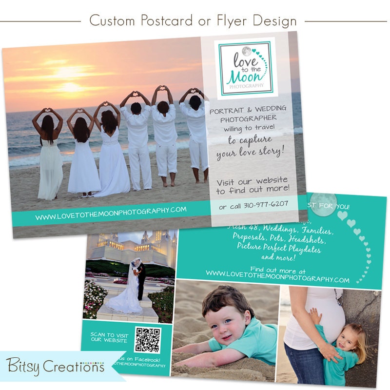 Custom Postcard Design Designed for Your Business - Etsy
