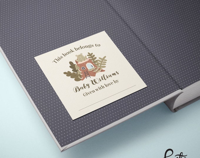 Children's Bookplate Stickers, Gift for Kids, Personalized Children's ...