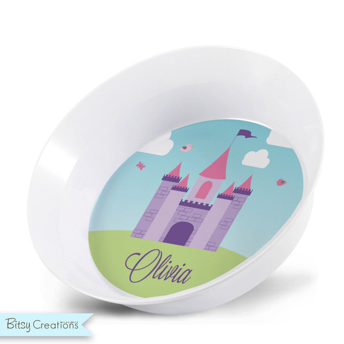 Princess Plate Personalized Melamine Plate Child's - Etsy