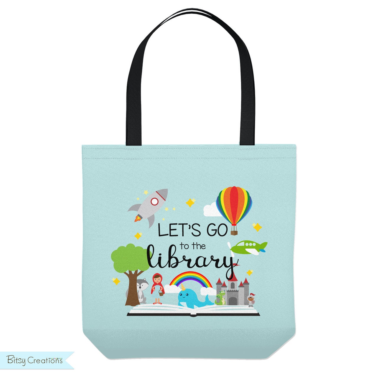 Personalized Library Tote Bag Custom Made Library Book Bag - Etsy Australia