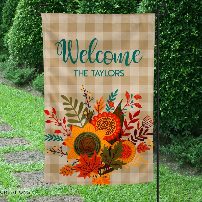 Fall Garden Flag - Etsy