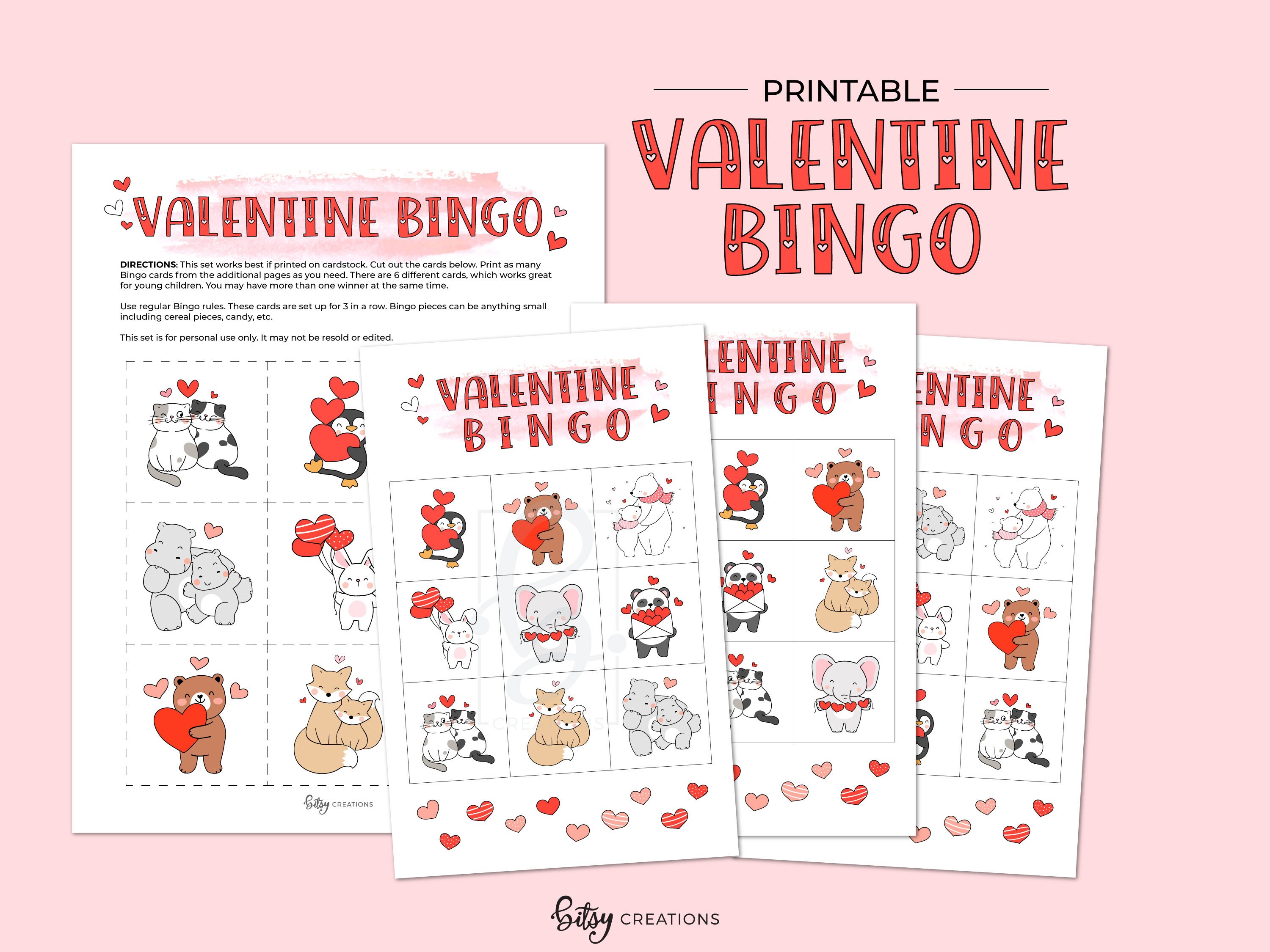 Printable Valentine Bingo Cards😶 Desvende a emoção das apostas com o ...