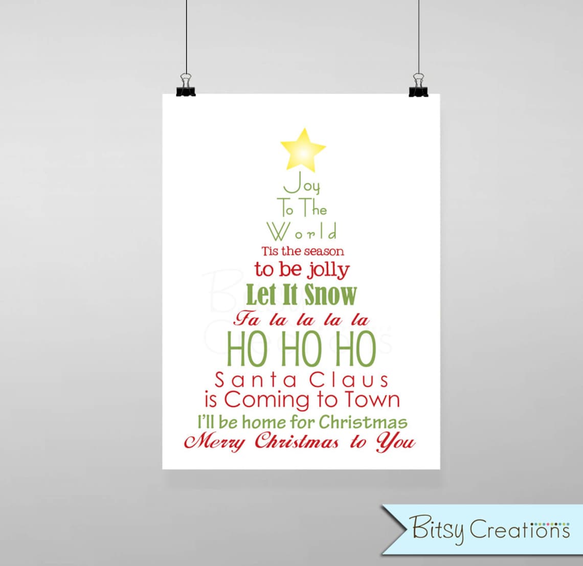 Words of Christmas Subway Art 1 Printable Wall Art by - Etsy