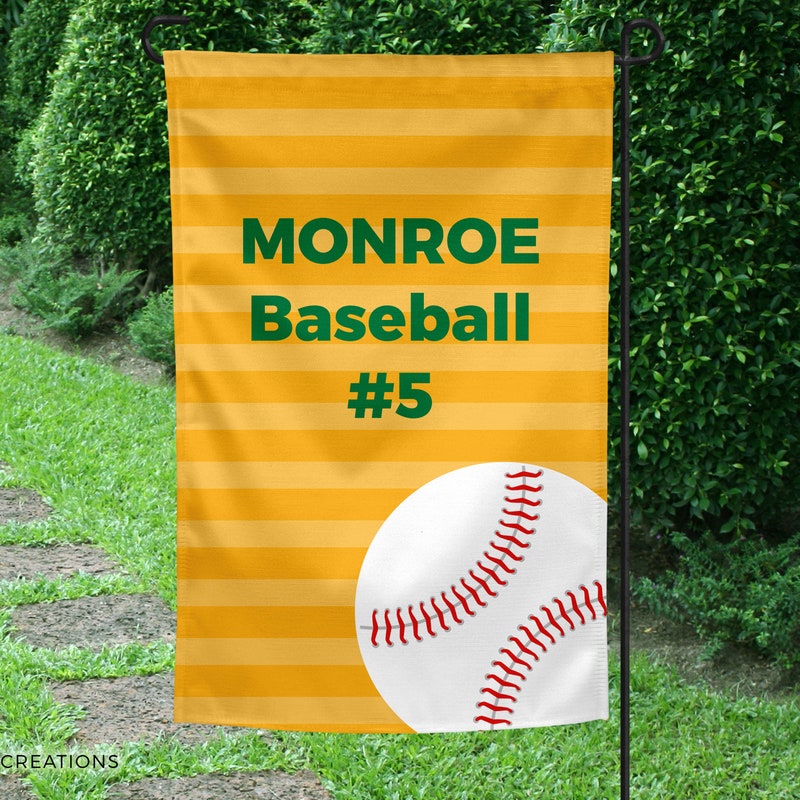 Baseball Garden Flag - Etsy