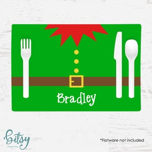 Christmas Plate - Elf Belly Plate or Bowl - Child's Plate - Child's ...