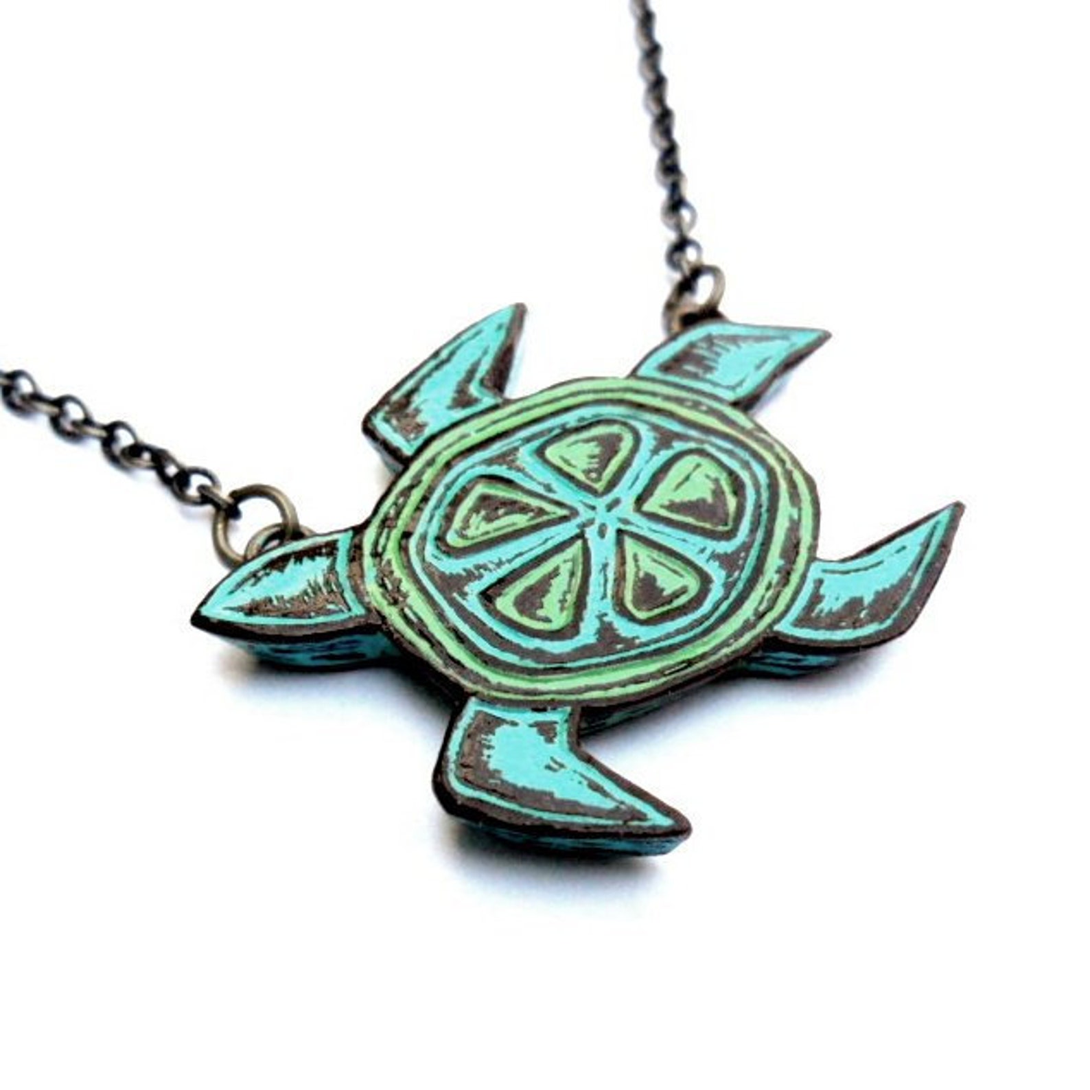 Sea Turtle Necklace, Sea Turtle Jewelry, Animal Jewelry, Sea Life ...
