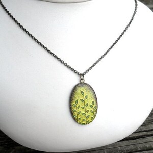 Rustic Yellow and Green Plant Sprouts Necklace Plant Jewelry - Etsy