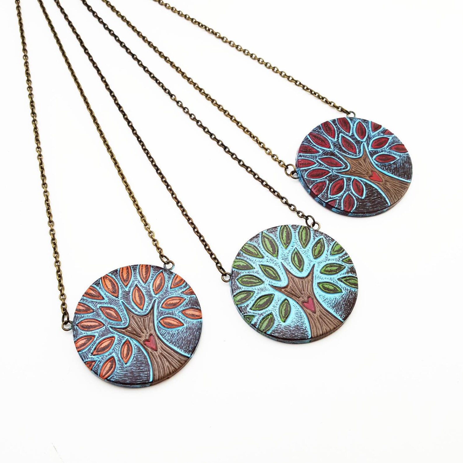 Tree Necklace Tree Pendant Tree of Love Necklace Tree of | Etsy