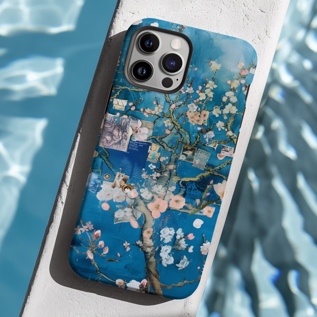Van Gogh Almond Blossom Inspired Collage Phone Case, iPhone 15 14 13 12 ...