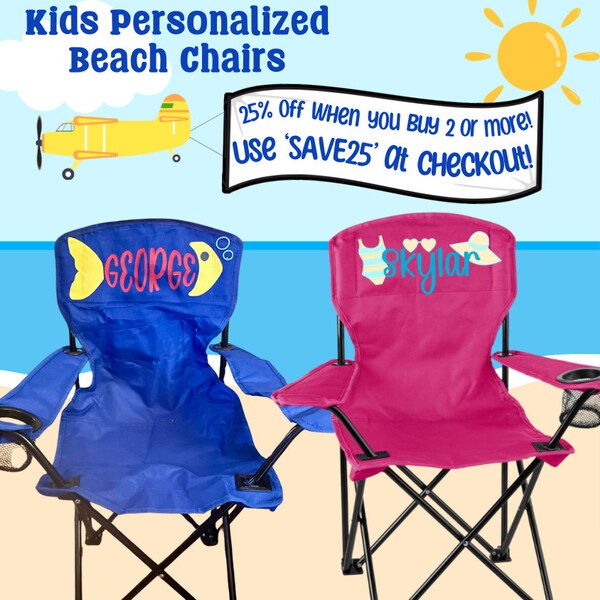 Kids Beach Chair - Etsy