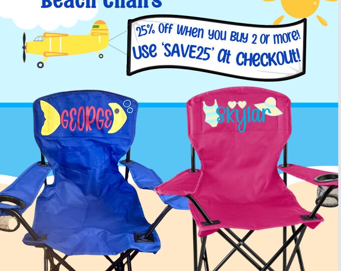 Vintage Folding Tub Chair 1980's Blue/white Lounge Beach Lawn Vinyl ...