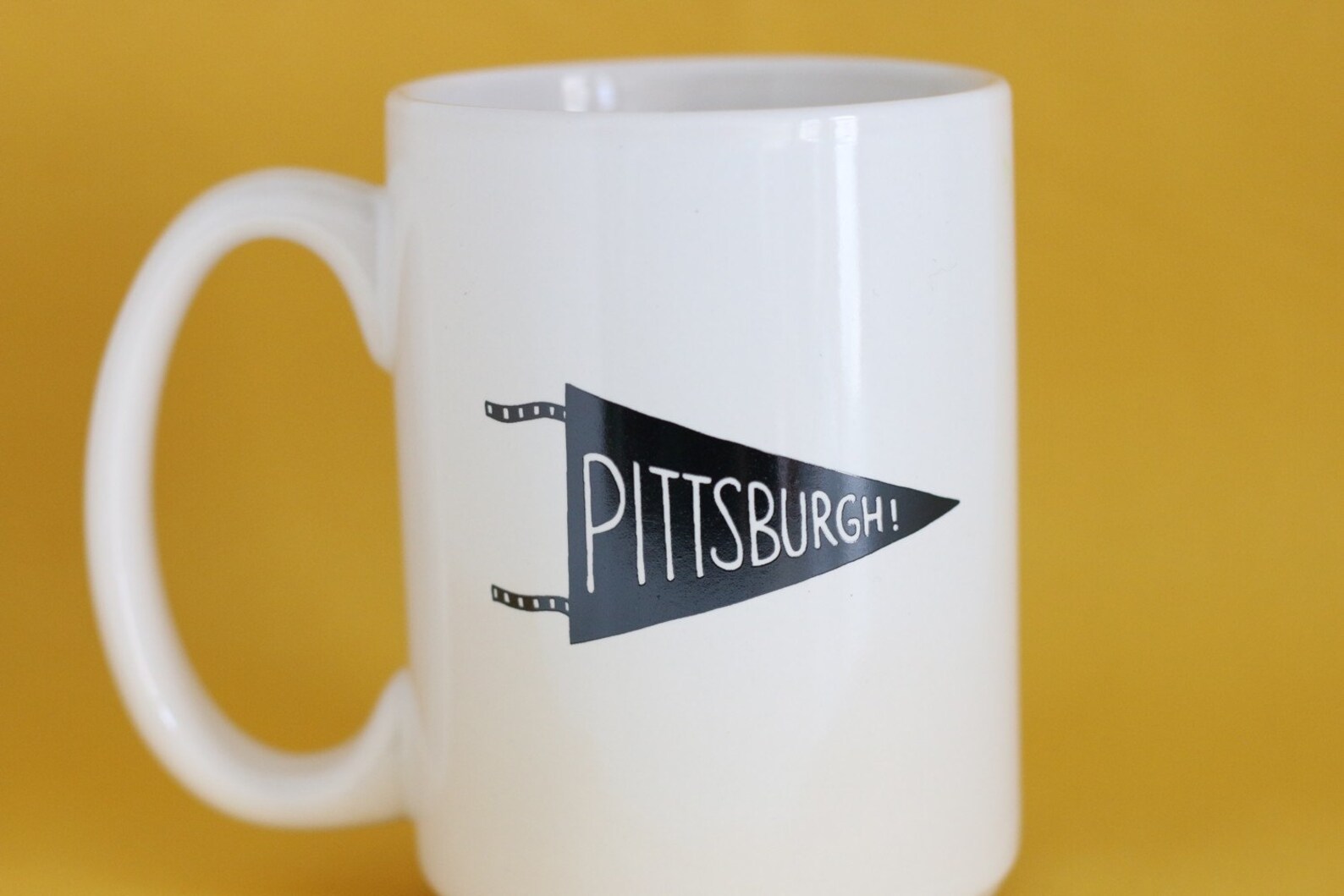 Pittsburgh Pennant Ceramic Coffee Mug 15 Oz. - Etsy