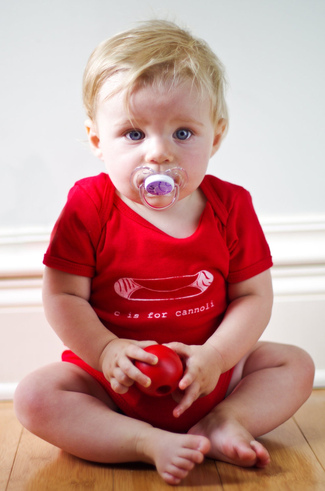 C is for Cannoli Baby One-piece Bodysuit red Italian - Etsy