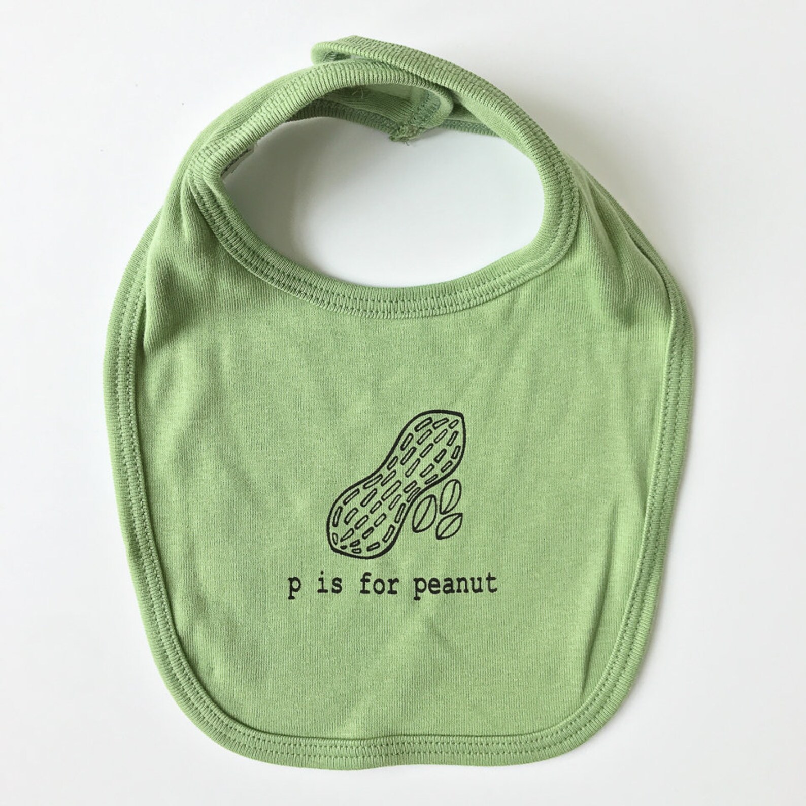 P is for Peanut Baby Bib - Etsy