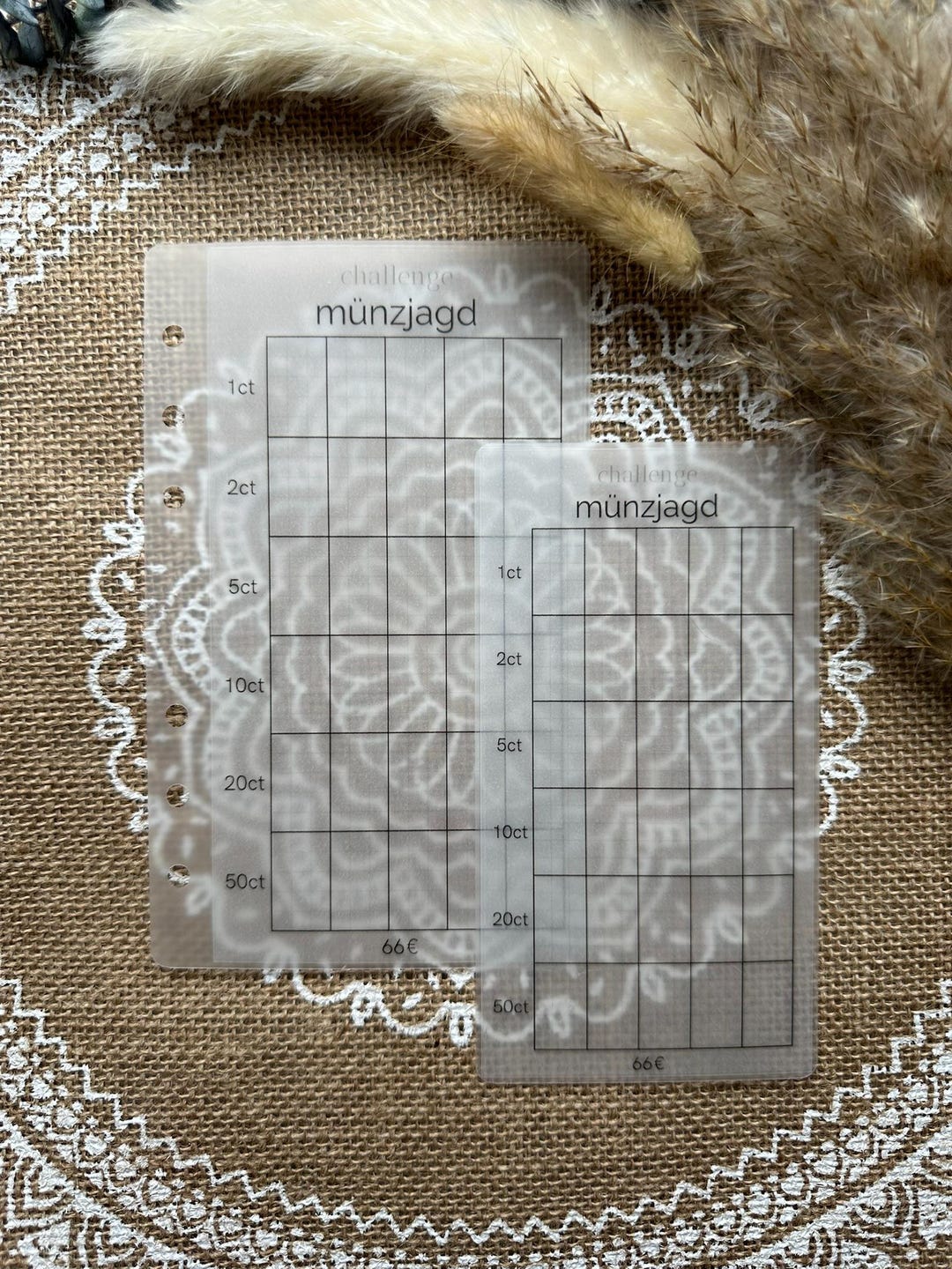 Challenge A6 Coin Hunt Challenge Envelope Method Budget Binder Inlay ...