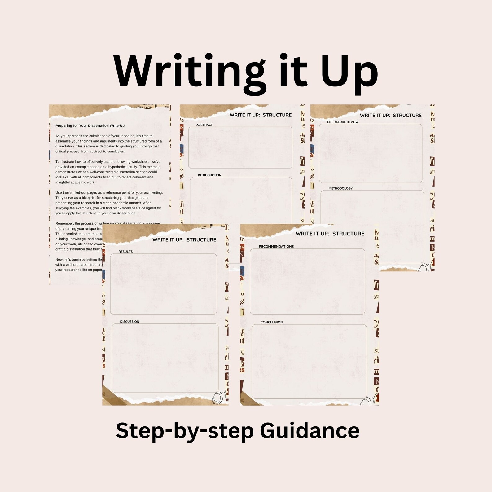 Writing up Your Dissertation Planner Thesis Advice Student Guide ...