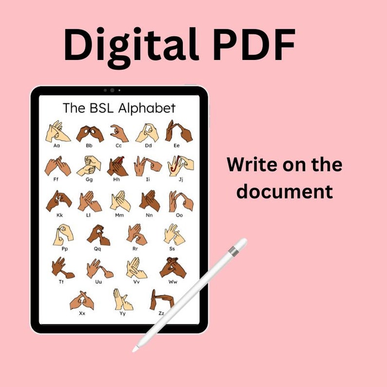 Comprehensive BSL Alphabet Flashcards Printable & Interactive Learning ...