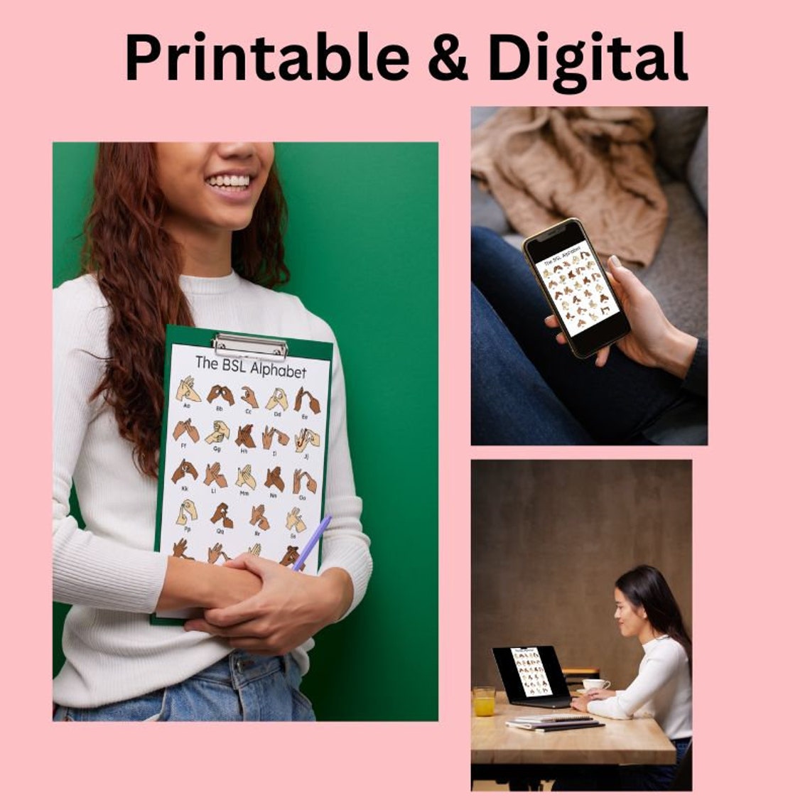 Comprehensive BSL Alphabet Flashcards - Printable & Interactive ...