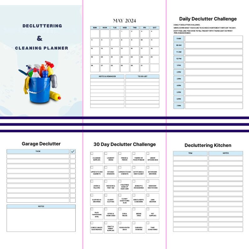 Family Planner Printable Bundle, Digital Download, Meal Planner ...
