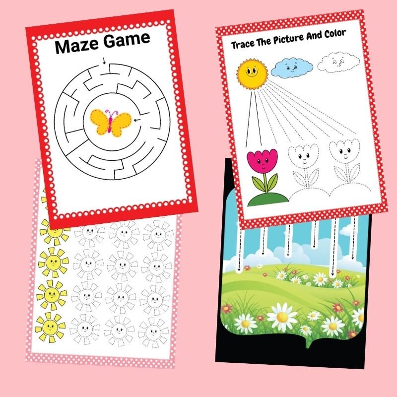 Pencil Control Activity Book for Kids Ages 3-7 Preschool Learning Tool ...