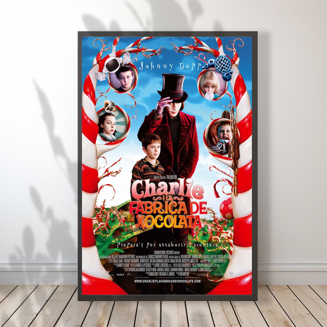 Charlie and the Chocolate Factory Movie Poster-wall Art-classic Film ...