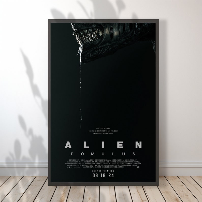 Alien Romulus Movie Poster-wall Art-classic Film Poster-canvas Print ...