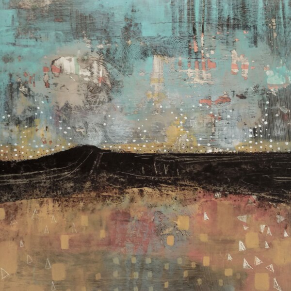 Abstract Mixed Media - Etsy