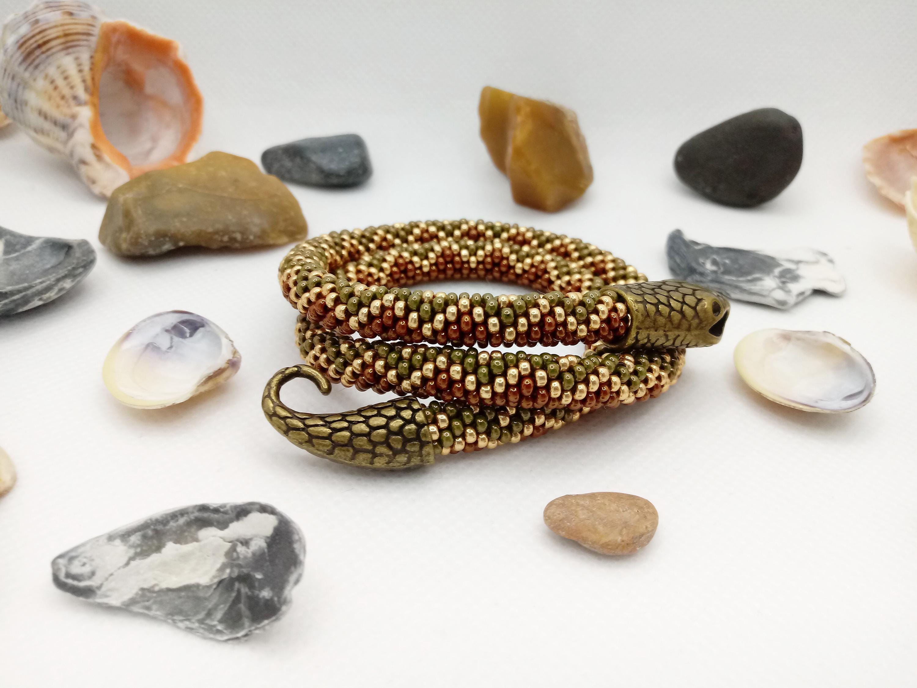 DIY Beaded Crochet Snake Necklace Kit for Adults, Jewelry Making Craft ...