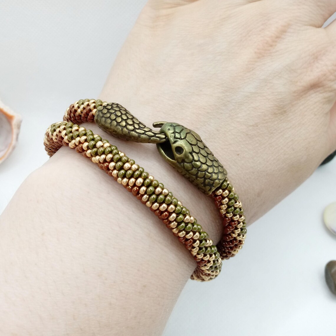 DIY Beaded Crochet Snake Necklace Kit for Adults, Jewelry Making Craft ...