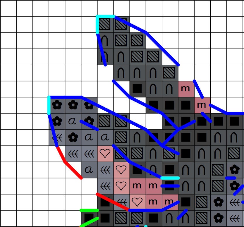 Mini Black Bunny Cross Stitch Pattern PDF - Cute Animal Embroidery ...