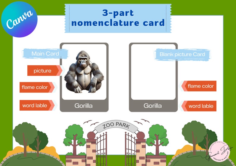 Explore the Wild With Our 30 Zoo Animals Flashcards Bring the ...