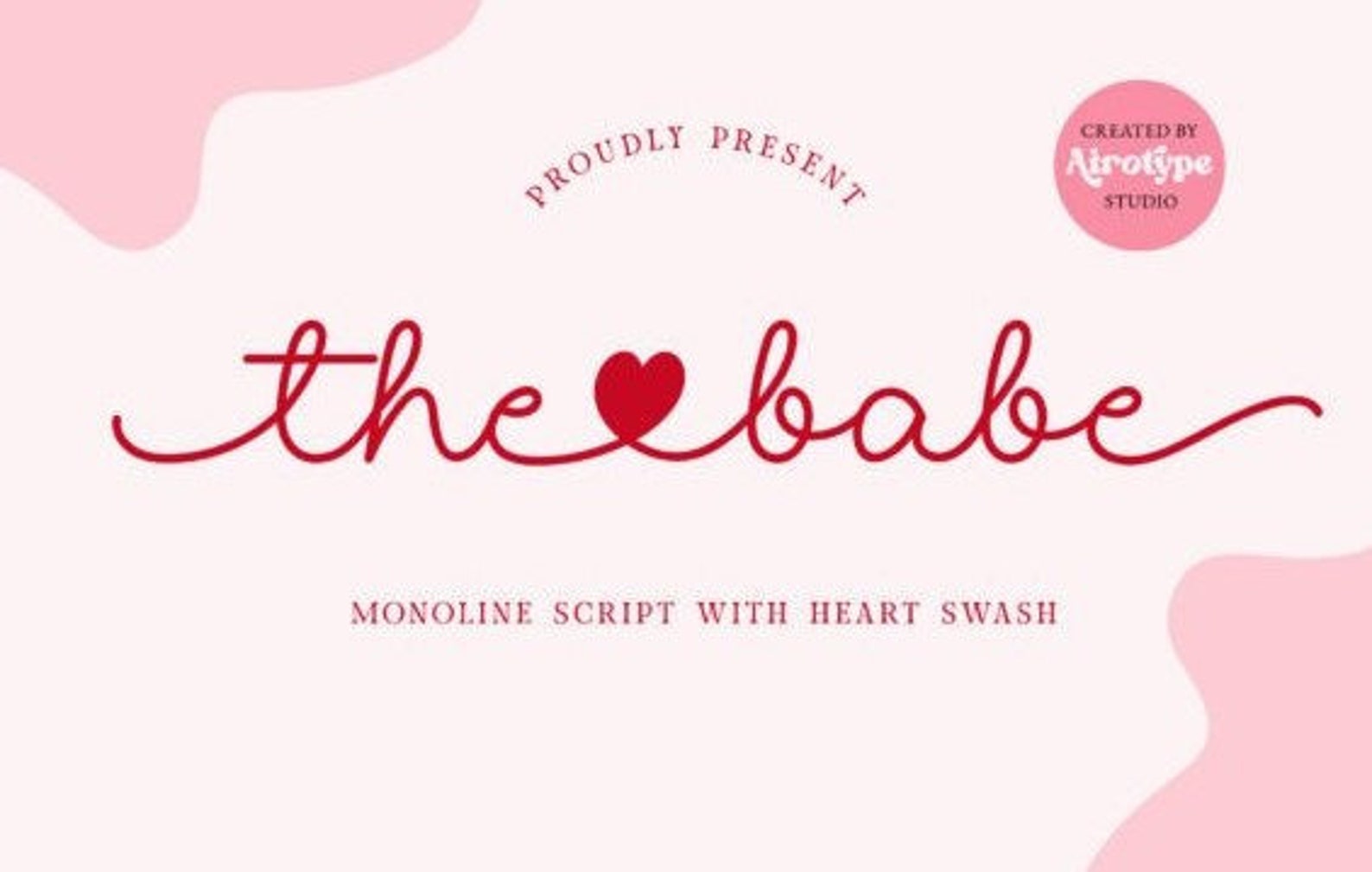 The Babe Font Modern Font Fancy Font Canva Font Instagram Font Boho