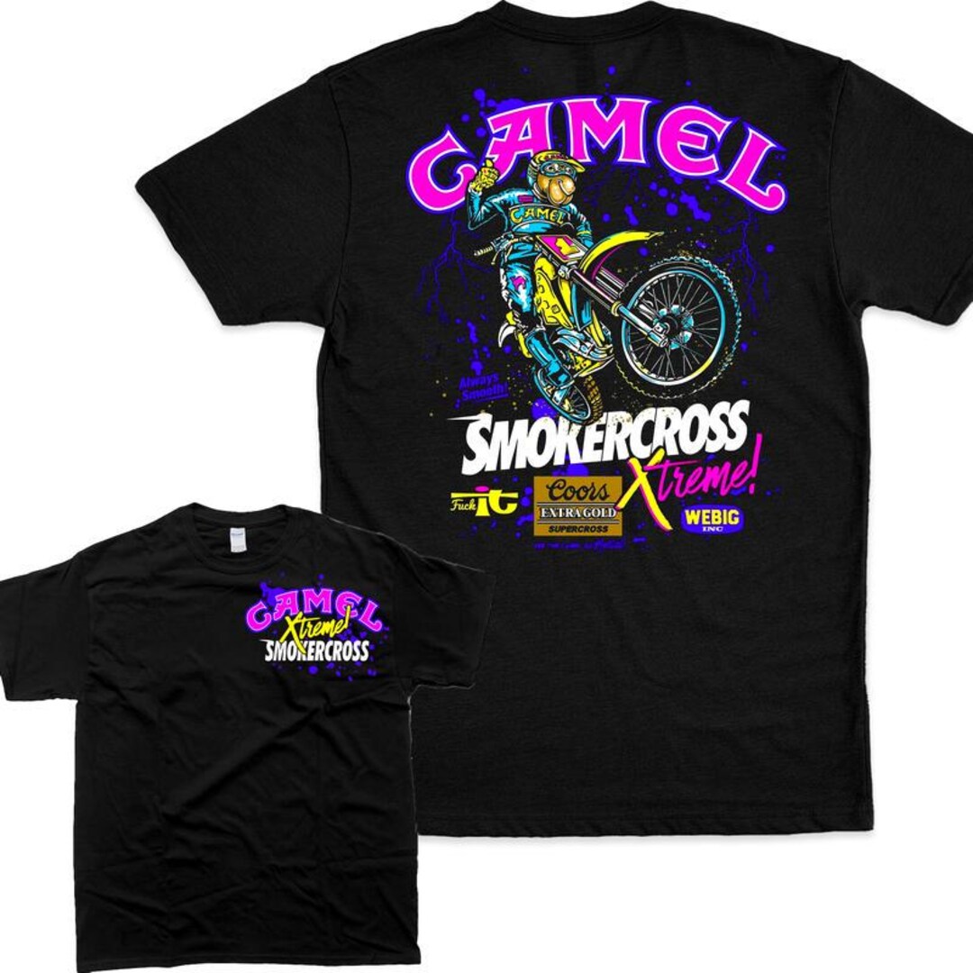 Vintage Camel Graphic T-shirt, Camel Motosport Crewneck Sweater, Camel ...