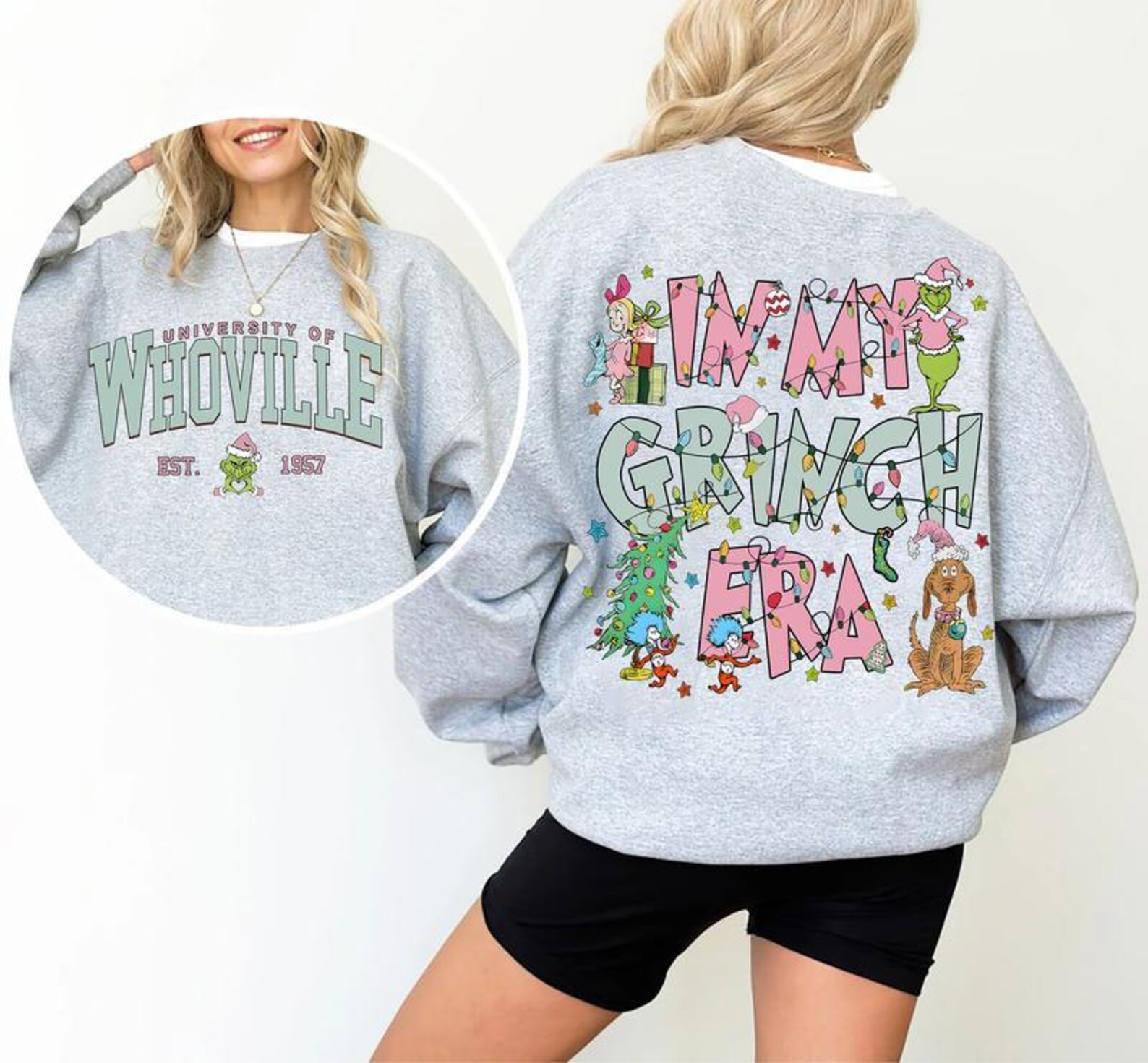 In My Grinch Era Christmas T-shirt, Grinch Era Two Sided Sweatshirt ...