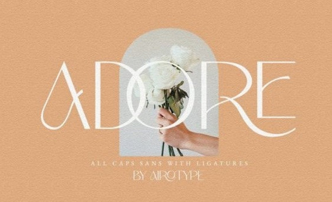 Adore Font, Thin Retro Font, Cricut Fonts, Casual Font, Modern Font ...