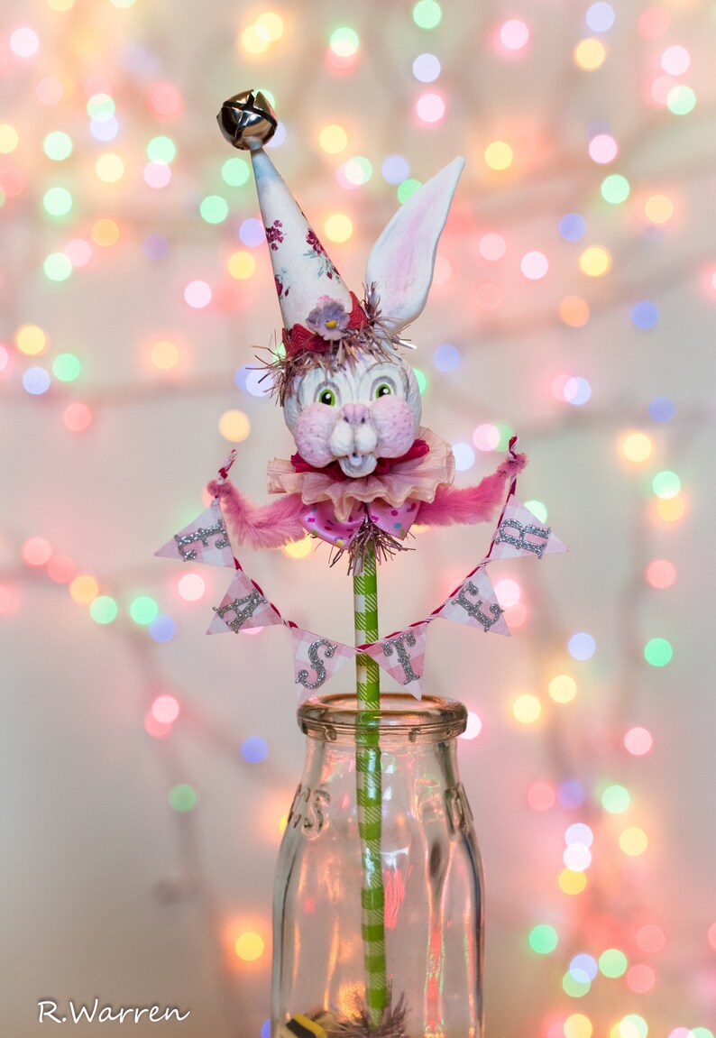 Vintage Inspired Paper Mache Hand Sculpted Bunny Rabbit Head | Etsy