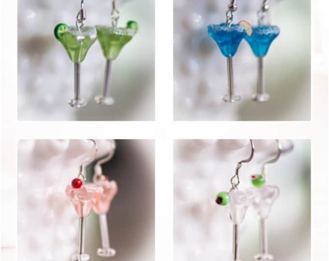 Cocktail Drink Liquor EARRINGS Margarita Cosmo Martini or - Etsy